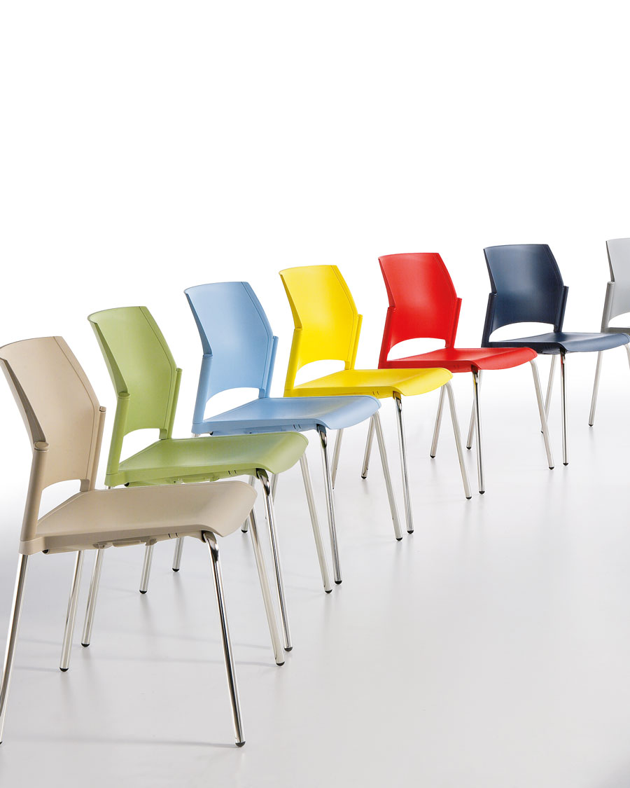 Restart Four Leg Stacking Chair